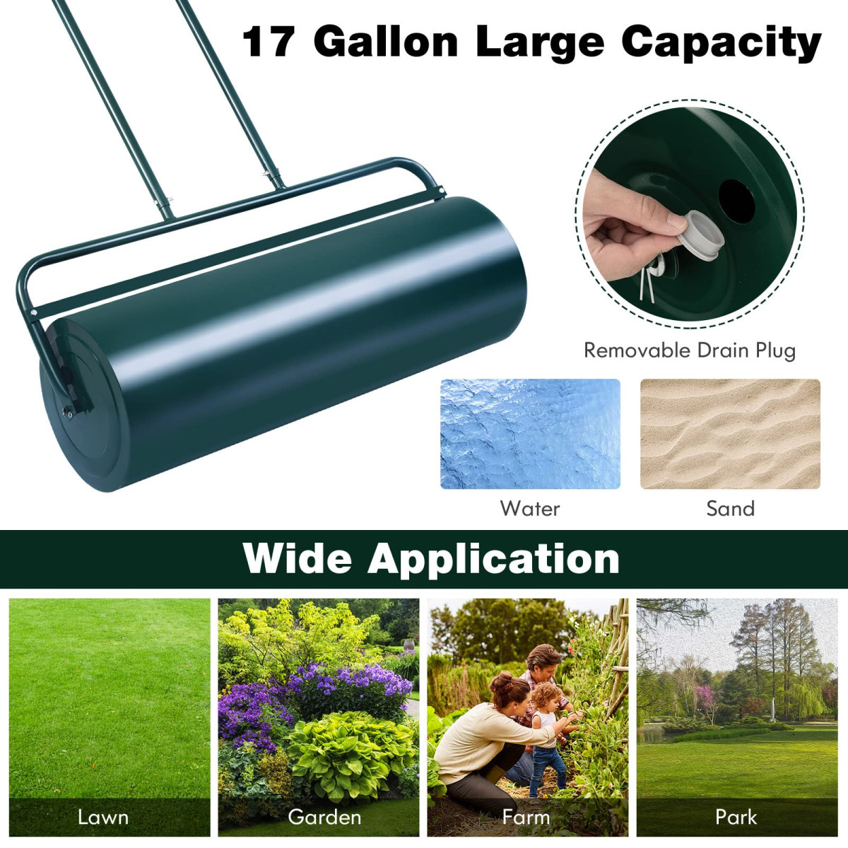 How to Fill a Lawn Roller With Sand - Dryer Enthusiast